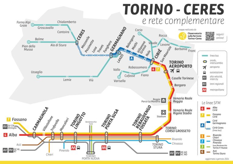 Gli orari dei Treni da Torino a Caselle, Ciriè, Germagnano e Ceres a ...