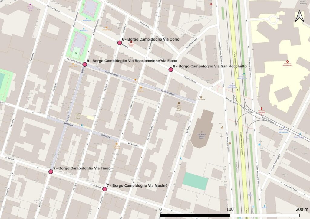 Borgo Campidoglio a Torino diventa completamente pedonale