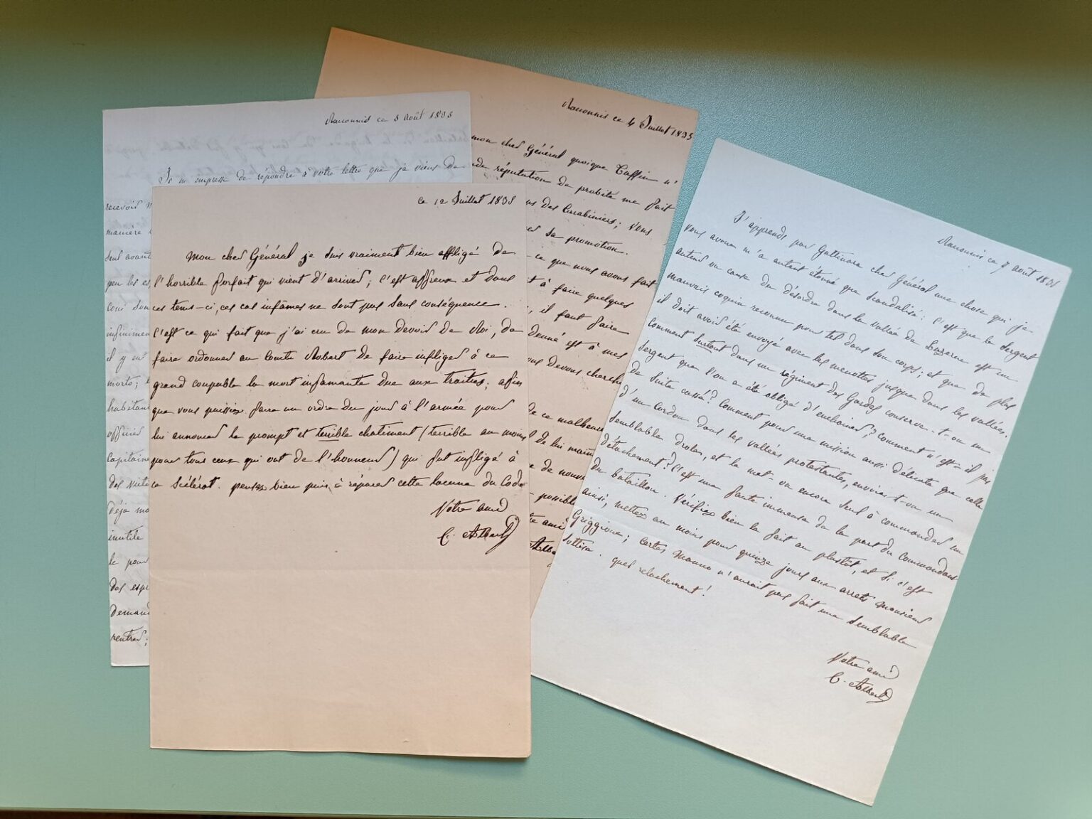 Restituite all’Archivio Storico di Torino cinque lettere autografe di ...