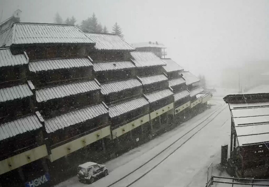 E' tornata la neve a Sestriere e in Val di Susa