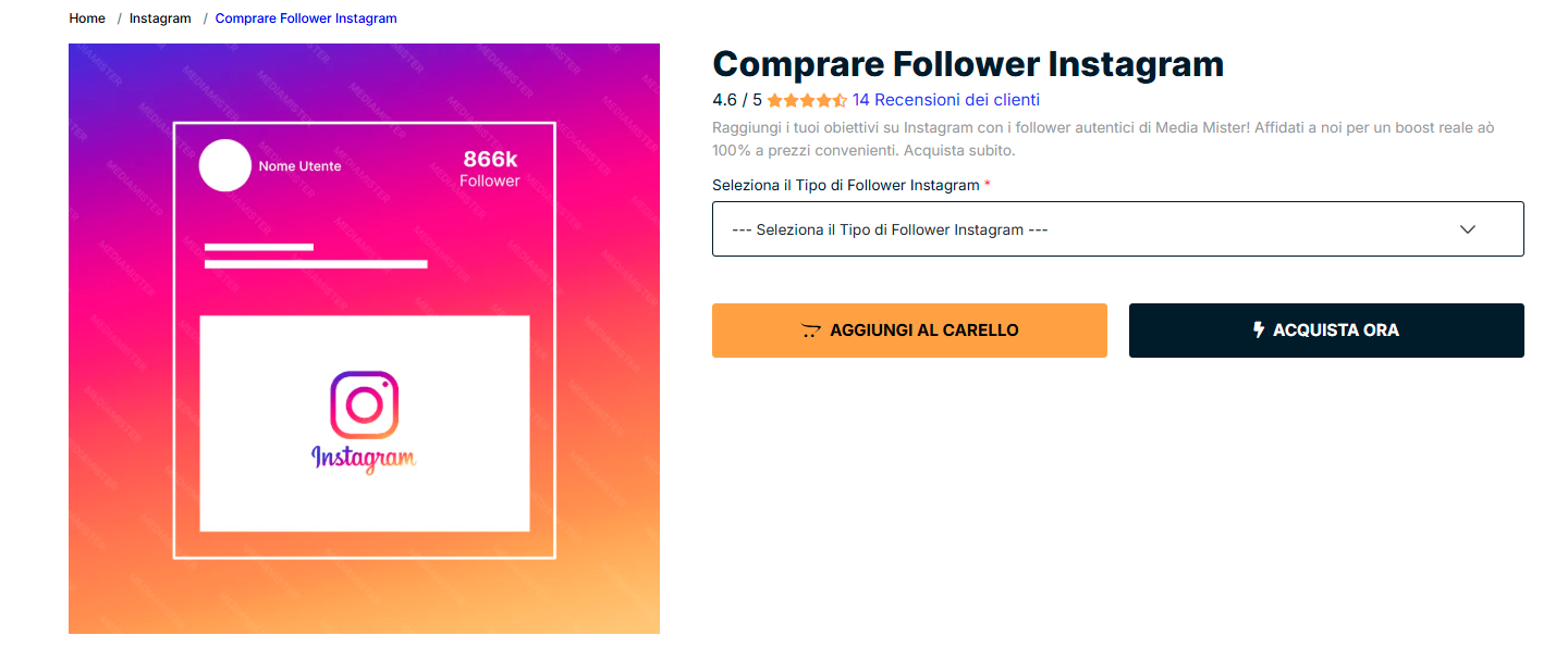 5 migliori siti per comprare follower Instagram nel 2026