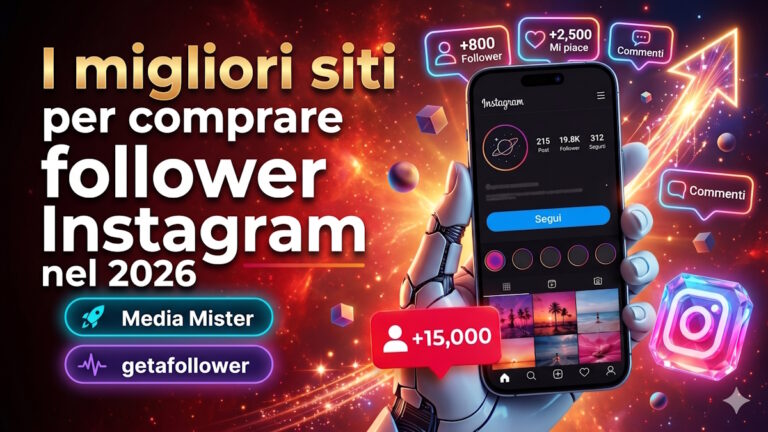 5 migliori siti per comprare follower Instagram nel 2026